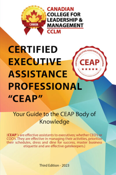 Certified Executive Assistance Professional ‘CEAP’ – Canadian College ...